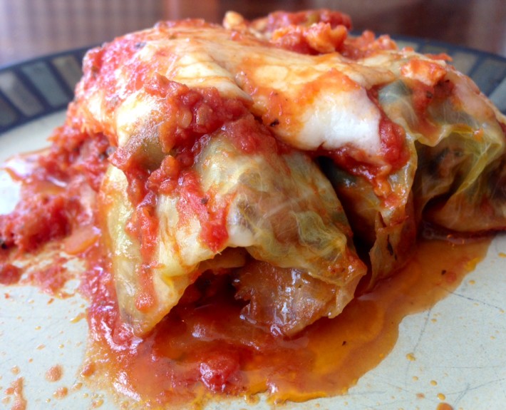 Spinach and Sausage Stuffed Cabbage - The Veggie Fairy Team