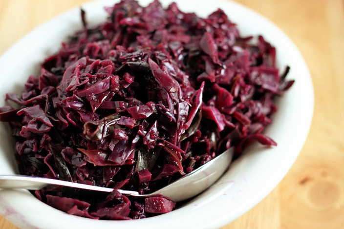 Red Wine Braised Cabbage - The Veggie Fairy Team