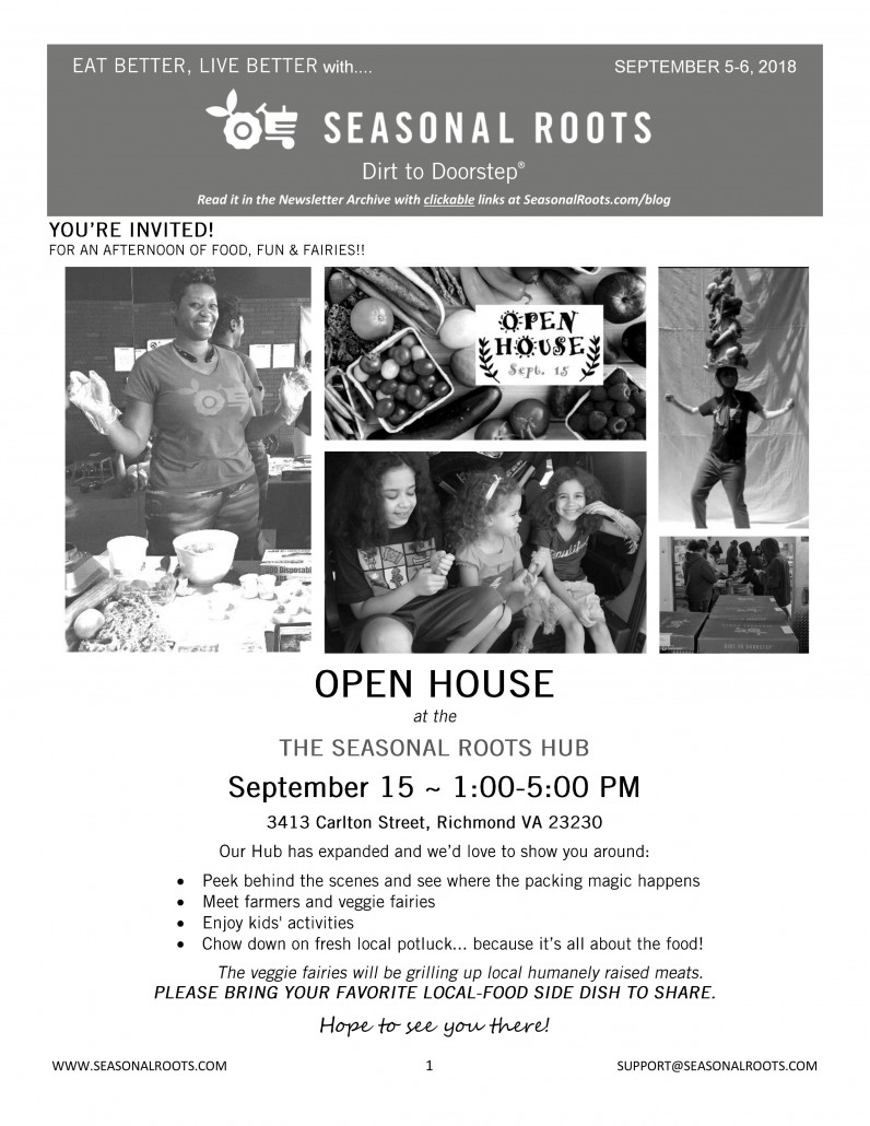 YOU'RE INVITED TO OUR OPEN HOUSE! - The Veggie Fairy Team